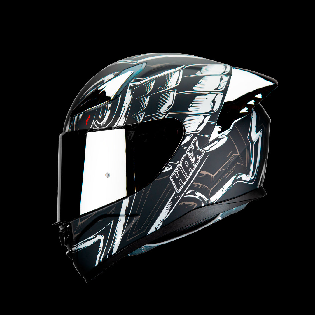ONIX RAPHA SILVER HELMET – Hax Helmets US