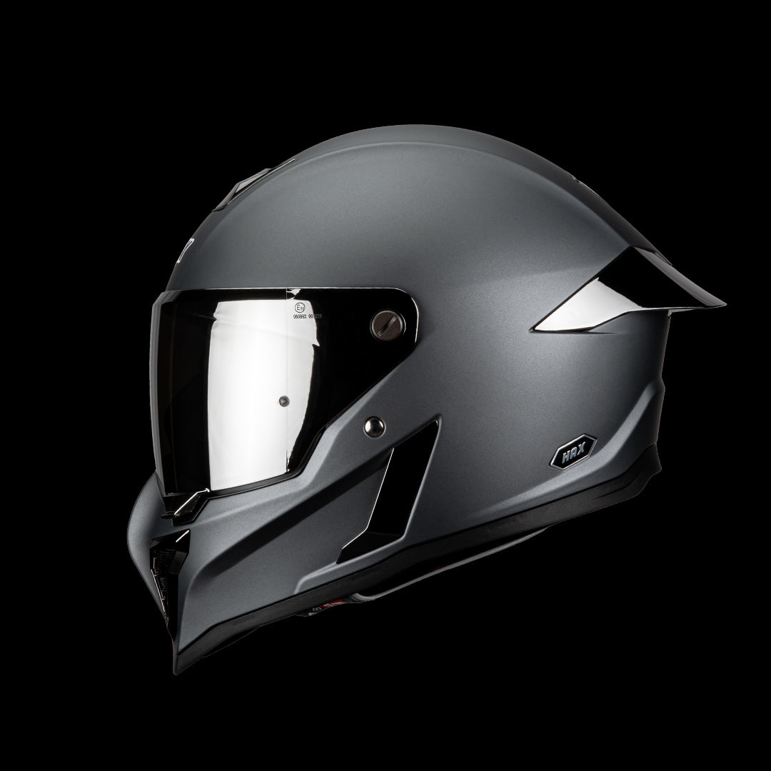 BLACK PEARL GUN METAL HELMET | Matte Finish – Hax Helmets US